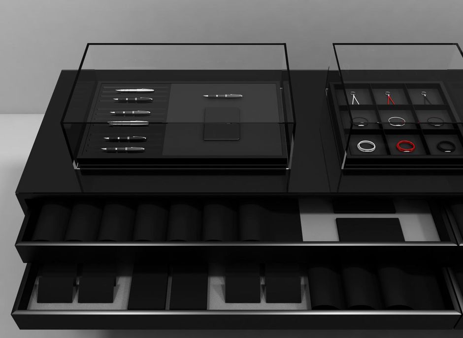 studio 38 – Work – Porsche Design: Visual Merchandising Displays