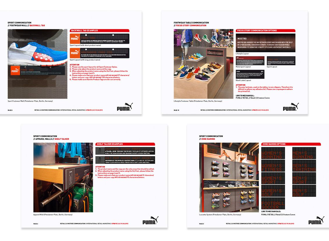 studio 38 – Work – Puma: Retail 2.0 VM Concept and Guidelines